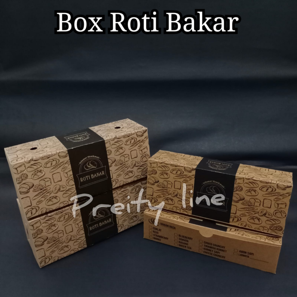 Jual Dus Roti Bakar Bandung - Box Roti Bakar @±100pcs | Shopee Indonesia