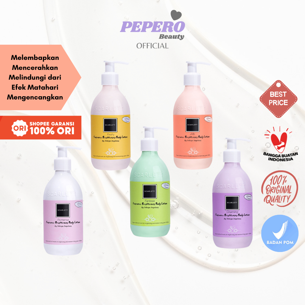 Jual SCARLETT WHITENING Body Lotion Series - Romansa | Fantasia ...