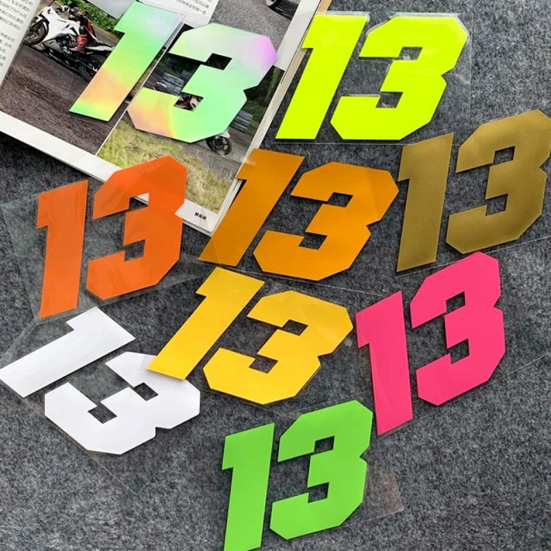 Jual Stiker Custom Nomor Balap Sticker Cutting Nomor Keren | Shopee ...