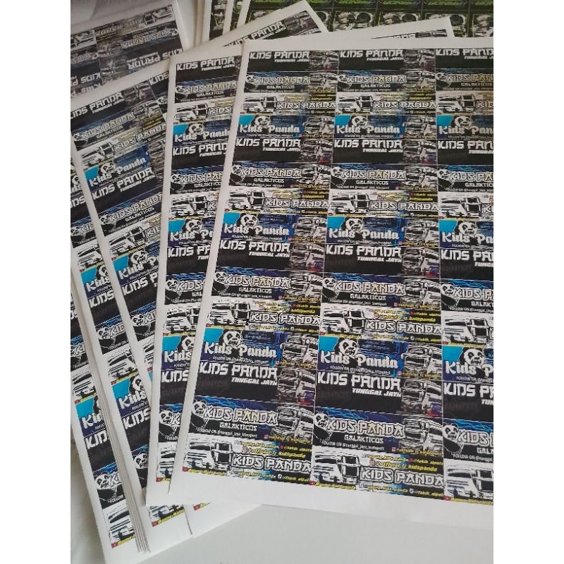 Jual STIKER BUS KIDS PANDA 1LEMBAR ISI 45 KOTAK | Shopee Indonesia