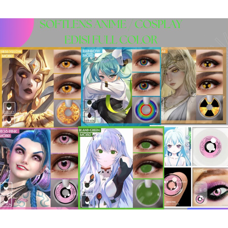 Jual SOFTLENS COSPLAY ANIME HALLOWEEN - EYESHARE MYSTICEYES | Shopee ...