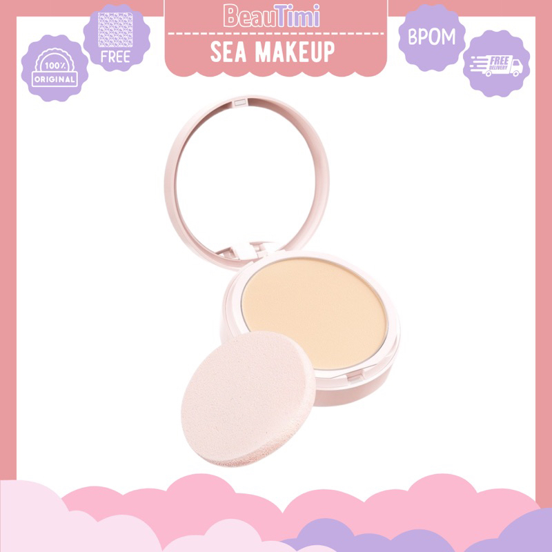 Jual beautimi - SEA MAKEUP Acne Cover & Smooth Two Way Cake Pressed ...