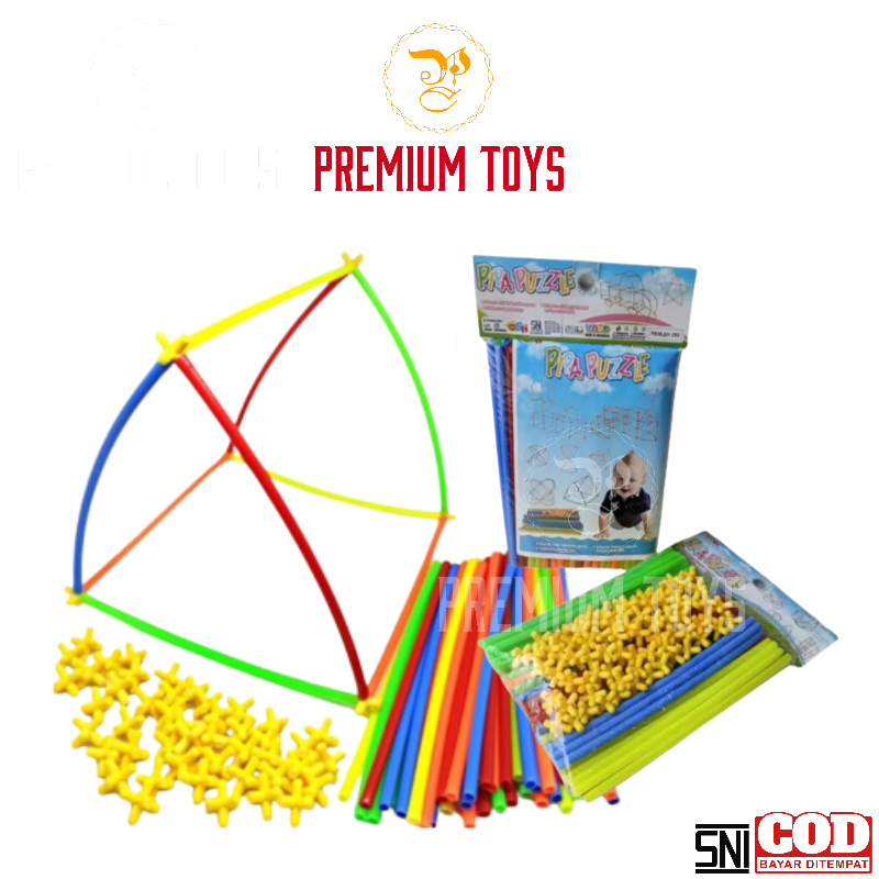Jual Magic Straw 100 ( 50 Pipa Sedotan + 50 Konektor ) Mainan Edukasi ...