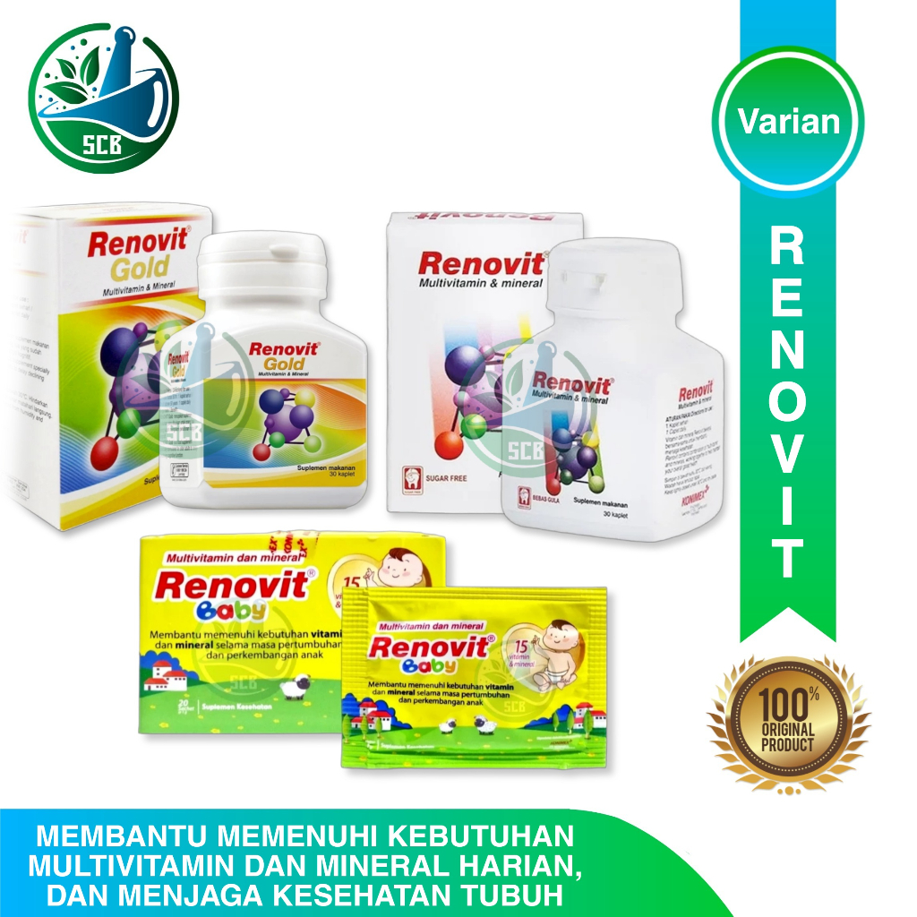 Jual Renovit Multivitamin & Mineral | Shopee Indonesia