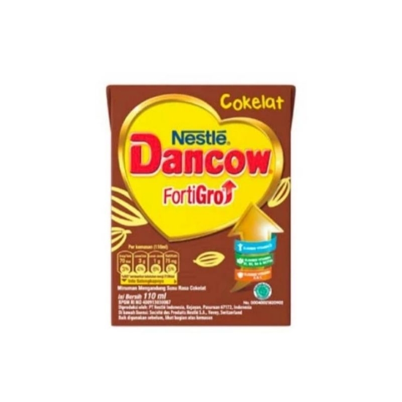Jual DANCOW FORTIGRO UHT COKLAT 110ML | Shopee Indonesia