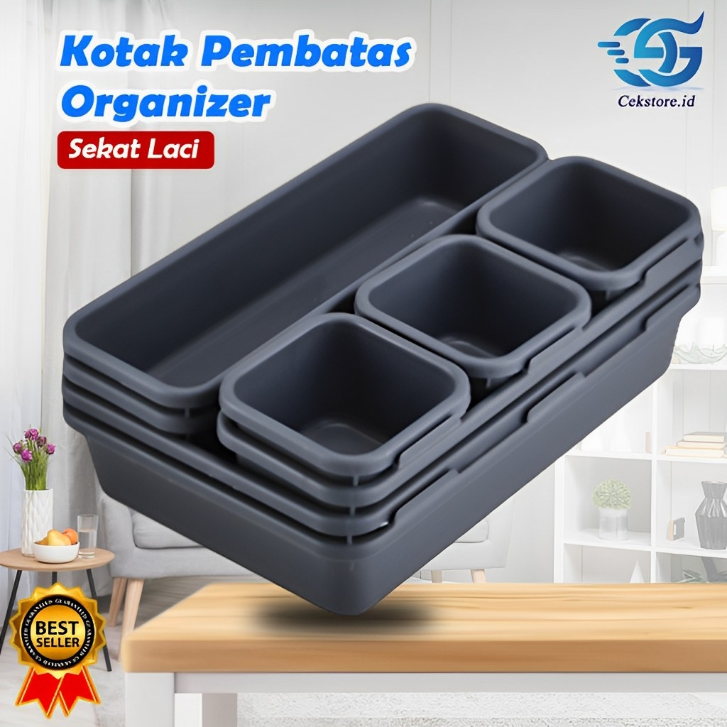 Jual Sekat Organizer Laci Meja Kotak Pembatas Laci Penyimpanan Bahan ...