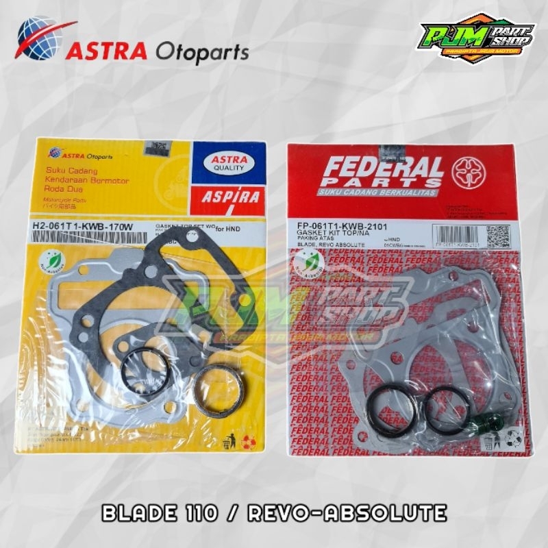 Jual TOPSET PAKING BLOK SET BLADE 110 REVO ABSOLUTE FIT ORIGINAL ASTRA OTOPARTS | Shopee Indonesia