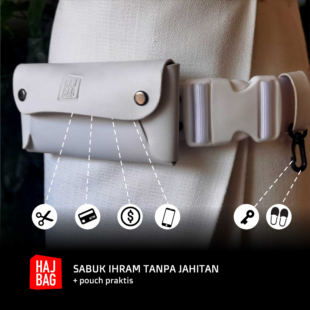 Jual Sabuk ihram dompet HP Ikat pinggang Ihrom HAJBAG Sabuk Haji Umrah ...