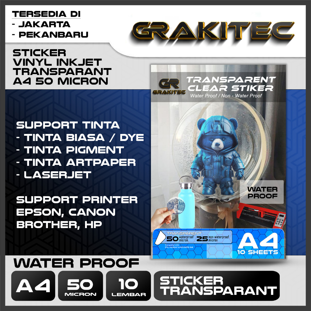 Jual Kertas Sticker Vinyl Transparan - Sticker Vinyl Transparant ...
