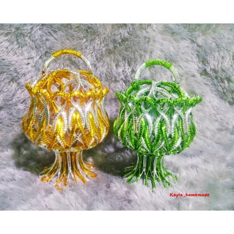 Jual tempat permen/ kerajinan daur ulang/pita kawat/souvenir/parcel ...