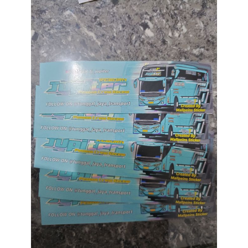 Jual stiker bus tunggal jaya asli isi 40 pcs | Shopee Indonesia