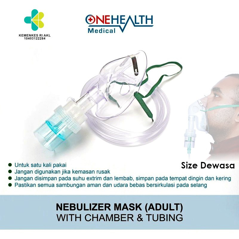 Jual Masker Nebulizer Onehealth Alat Uap Mask Nebu Dewasa | Shopee ...