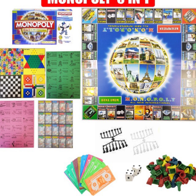 Jual MONOPOLY TANGGUNG & BESAR - Dadu - Board games - ULAR TANGGA ...