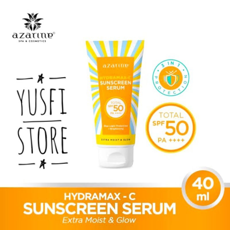 Jual Azarine Sunscreen Hydramax C Serum SPF 50 PA++++ Blue Light ...
