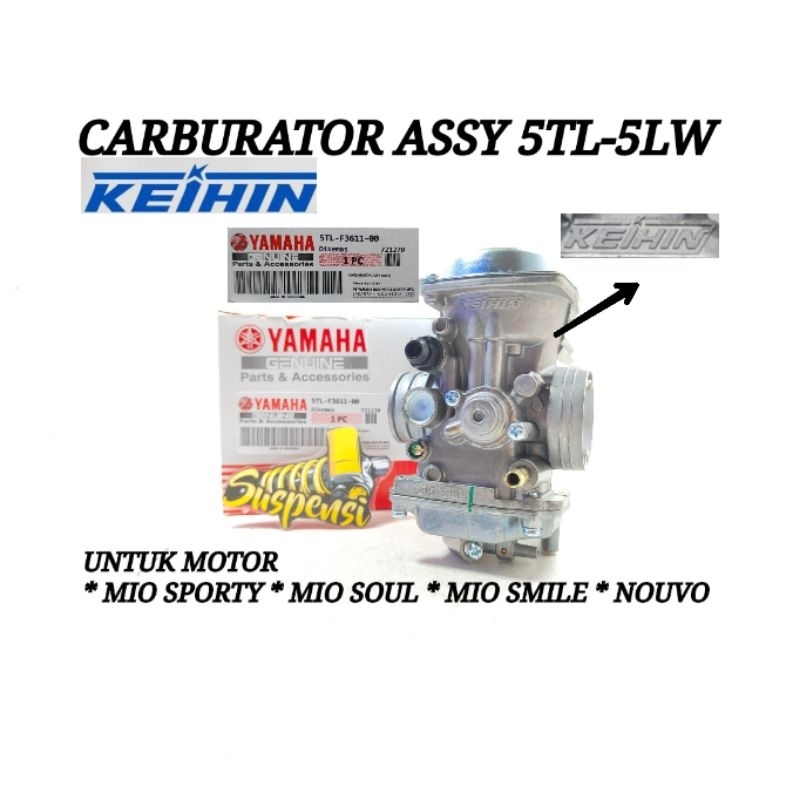Jual KARBURATOR KARBU MIO SPORTY MIO SOUL MIO SMILE PNP NOUVO 5TL - 5LW ...