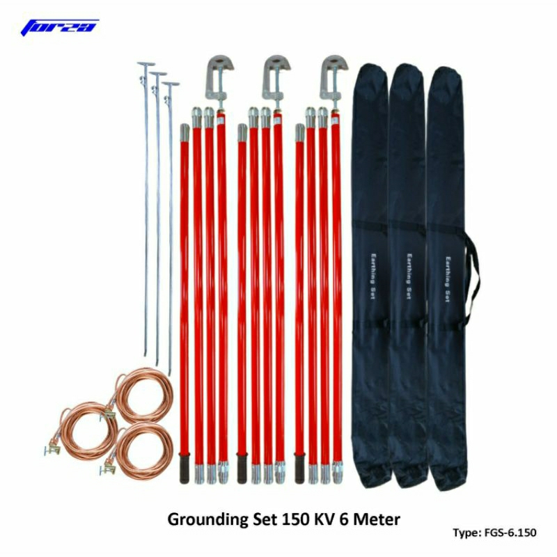 Jual Grounding Set 150 kv 6 Meter / Grounding Pln / Grounding Stick ...