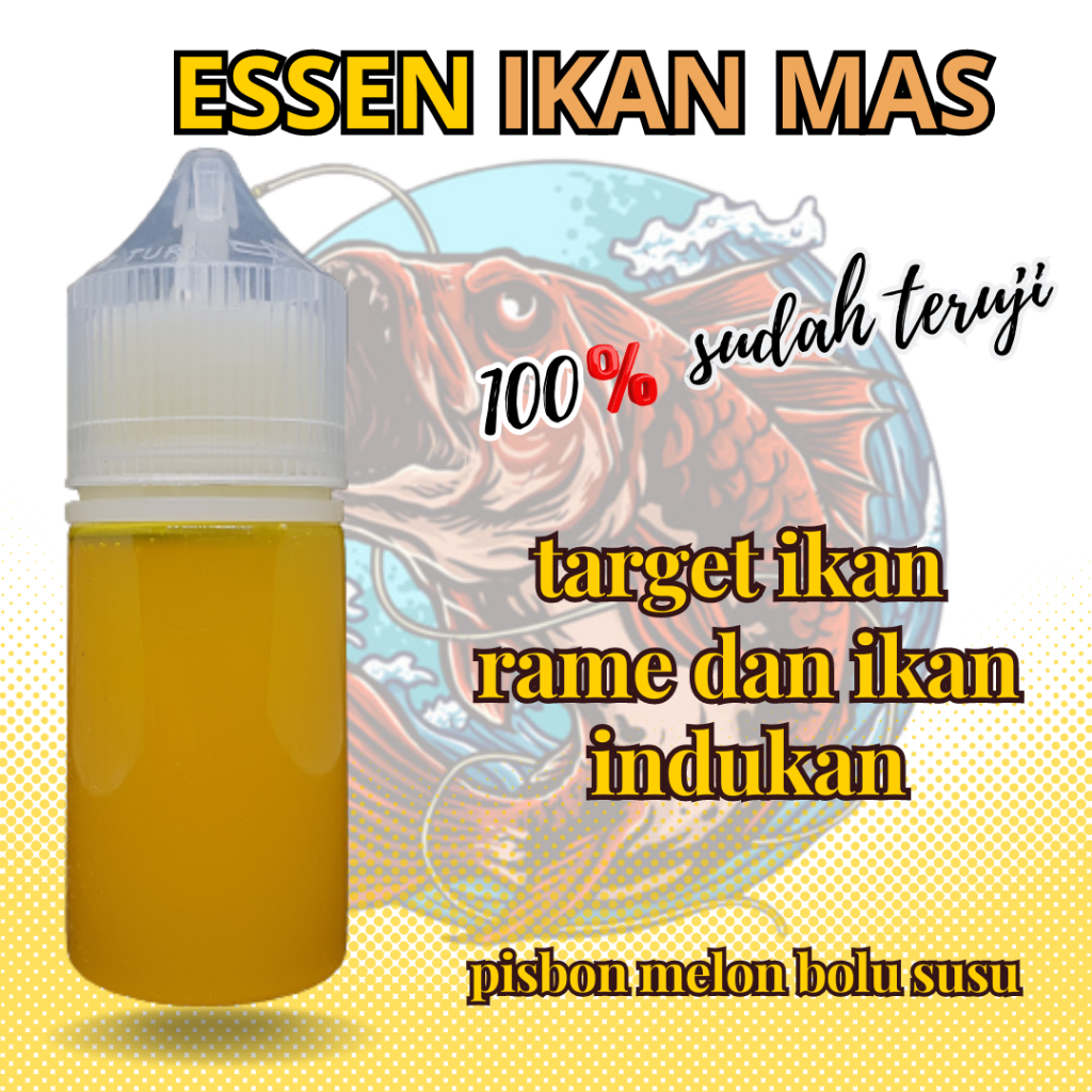 Jual essen ikan mas premium 30ml khususu induk paling bagus paling ...
