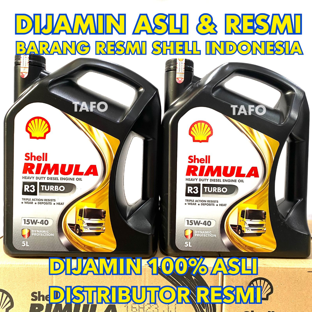 Jual SHELL RIMULA R3 TURBO 15W-40 / SHELL RIMULA 15W40 R3 TURBO ASLI ...