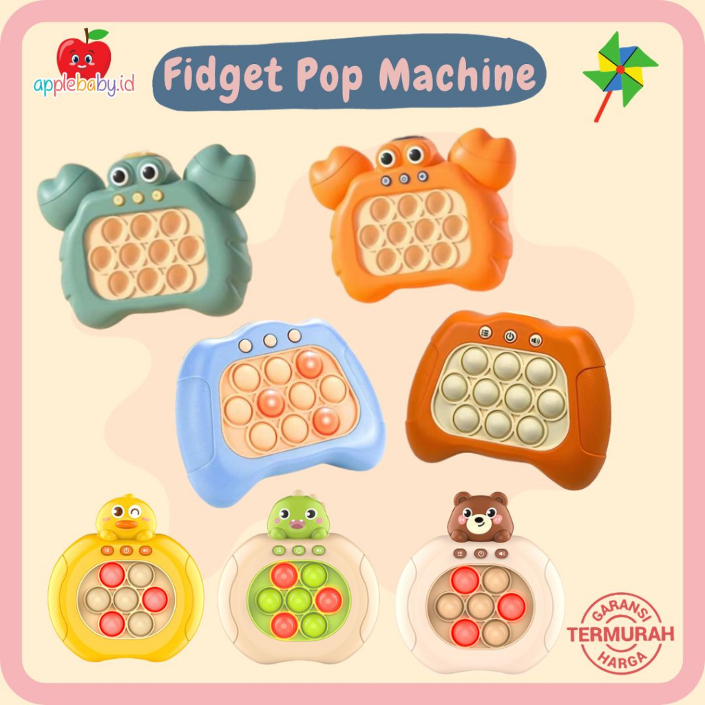 Jual Fidget Pop Machine Mainan Pop It Mesin Manian Anak Pop It Mesin ...