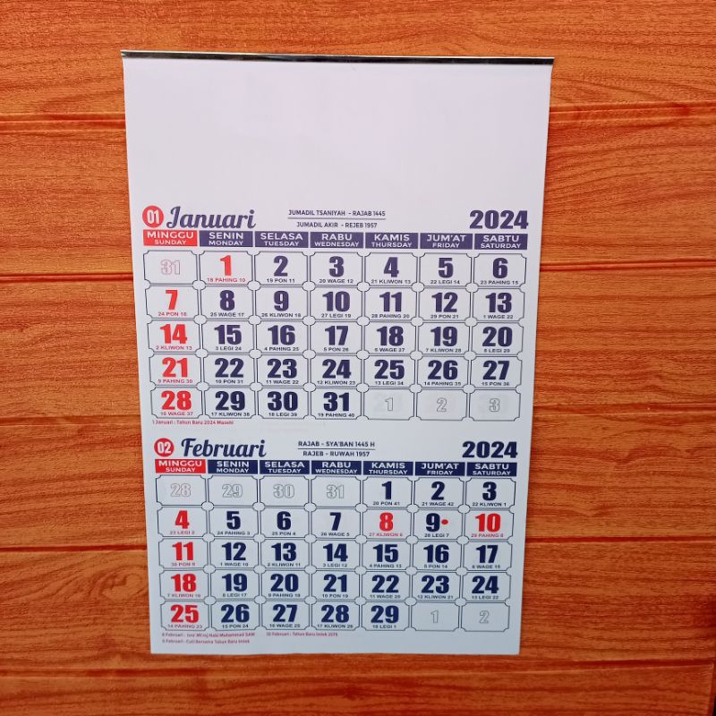Jual kalender Dwi bulan 2024 | Shopee Indonesia