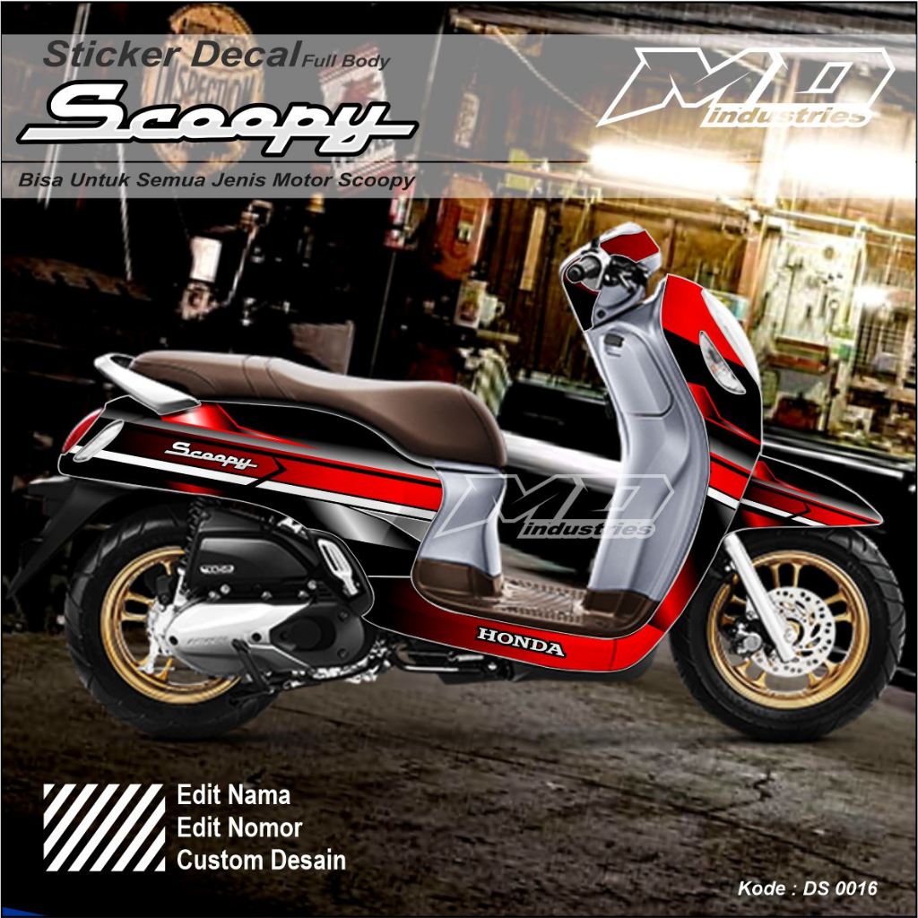 Jual Decal Scoopy Full Body Custom Desain - Decal Sticker Scoopy FI ...