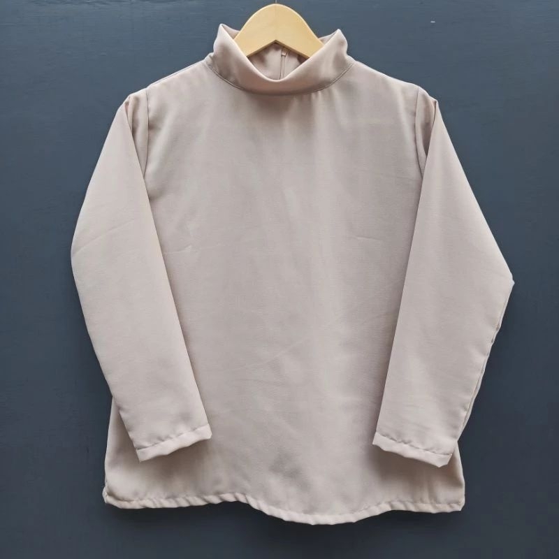 Jual inner satin blouse turtleneck / inner atasan satin | Shopee Indonesia