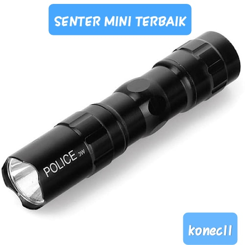 Jual Senter Mini Polisi SWAT LED Flashlight Anti Air 3W - Senter Anti ...