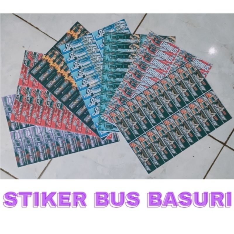 Jual STIKER BUS BASURI / STICKER PANJANG VIRAL KIDSPANDA | Shopee Indonesia