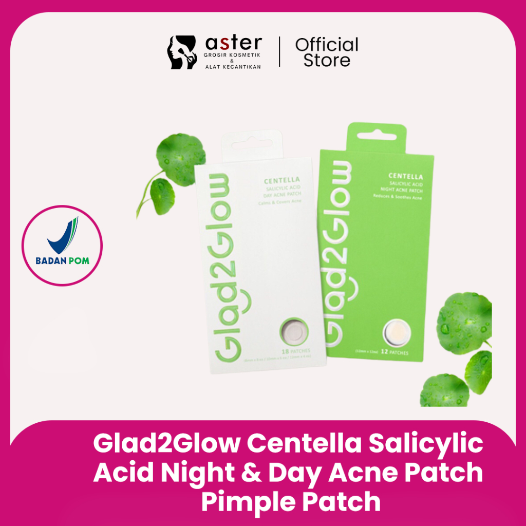 Jual Aster Kosmetik - Glad2Glow Centella Salicylic Acid Night & Day ...