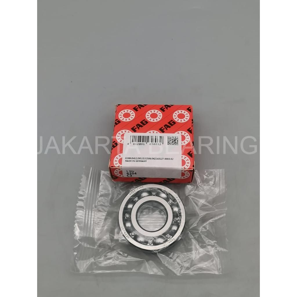 Jual Ball Bearing FAG 6204 C3 ORIGINAL | Shopee Indonesia