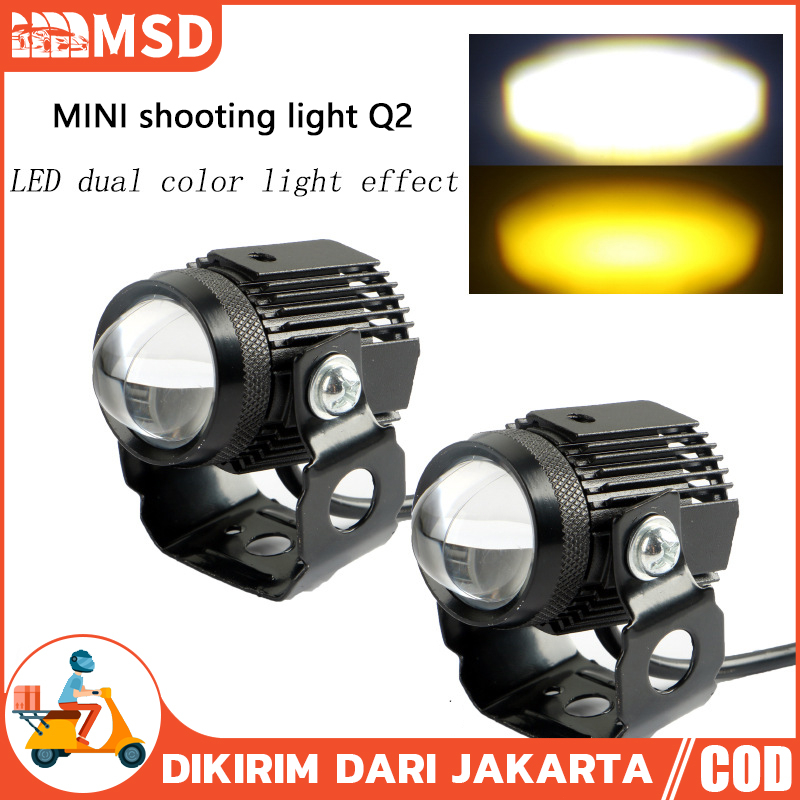 Jual LAMPU LED SOROT/TEMBAK MINI SHOOTING LIGHT LASER Q2 DAN QQ LUXIMOS ...