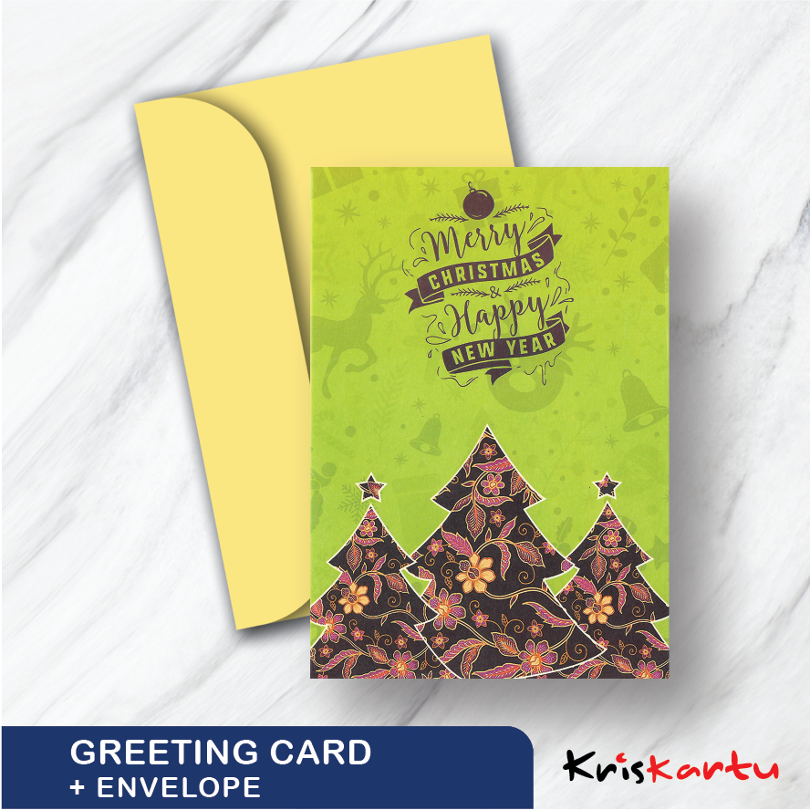 Jual Kartu Ucapan NATAL KRISKARTU by kristalindo (Poho Natal Batik ...