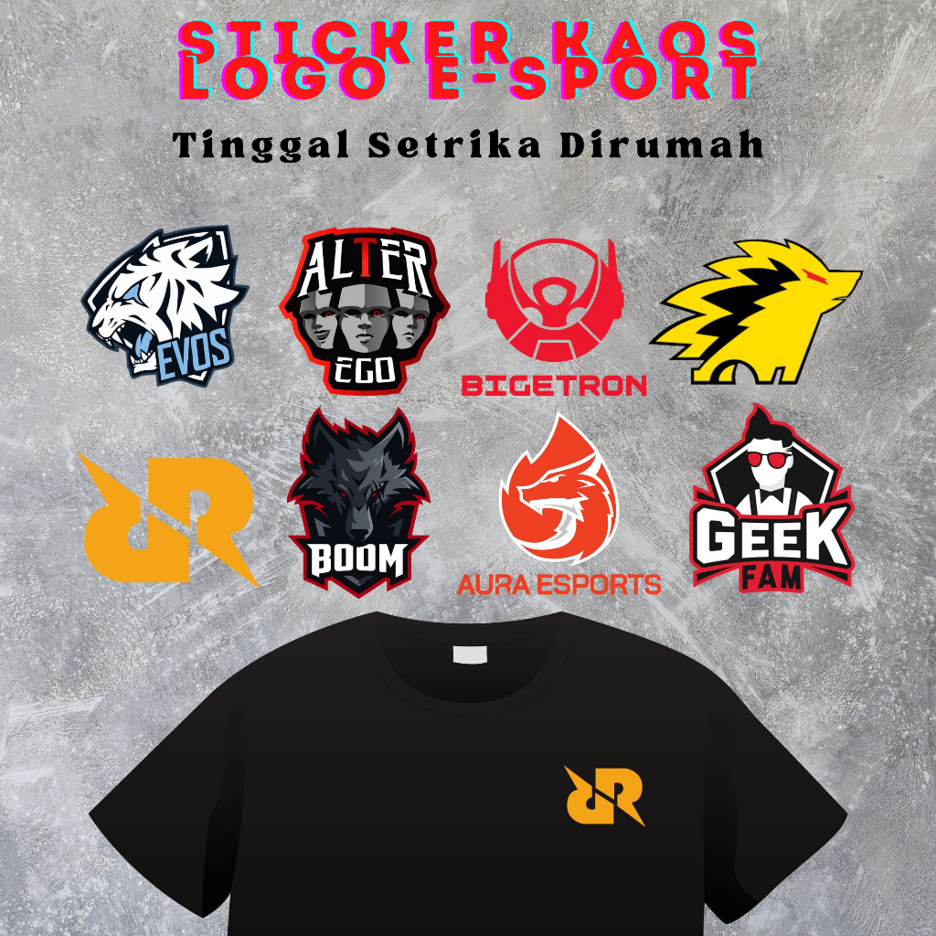 Jual Jual Sticker Patch Logo Team E-Sport Mobile Legend Sticker Baju ...