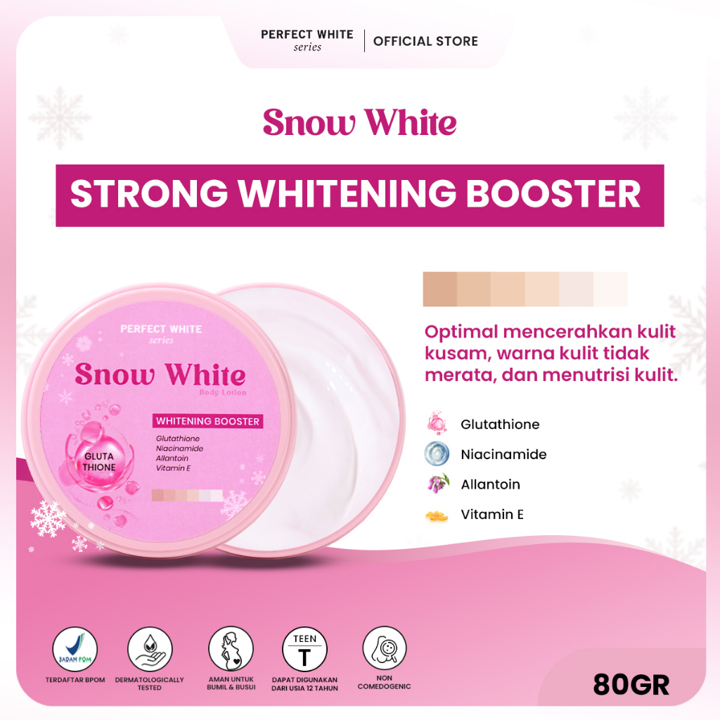 Jual PERFECT WHITE SERIES Snow White Strong Whitening Booster | Body ...