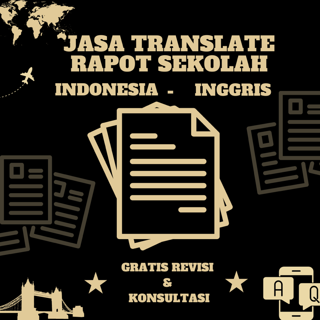 Jual JASA TERJEMAH/TRANSLATE RAPOT SEKOLAH | Shopee Indonesia