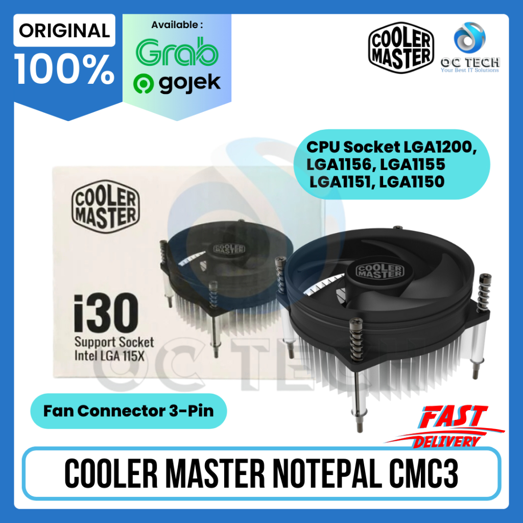 Jual Cooler Master i30 Fan Processor CPU Cooler Intel LGA 115X 1150 ...