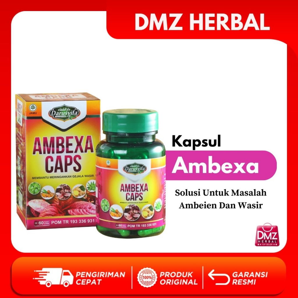 Jual TERAMPUH Kapsul Daun Ungu AMBEXA Darusyifa Redakan Ambeien & Wasir ...