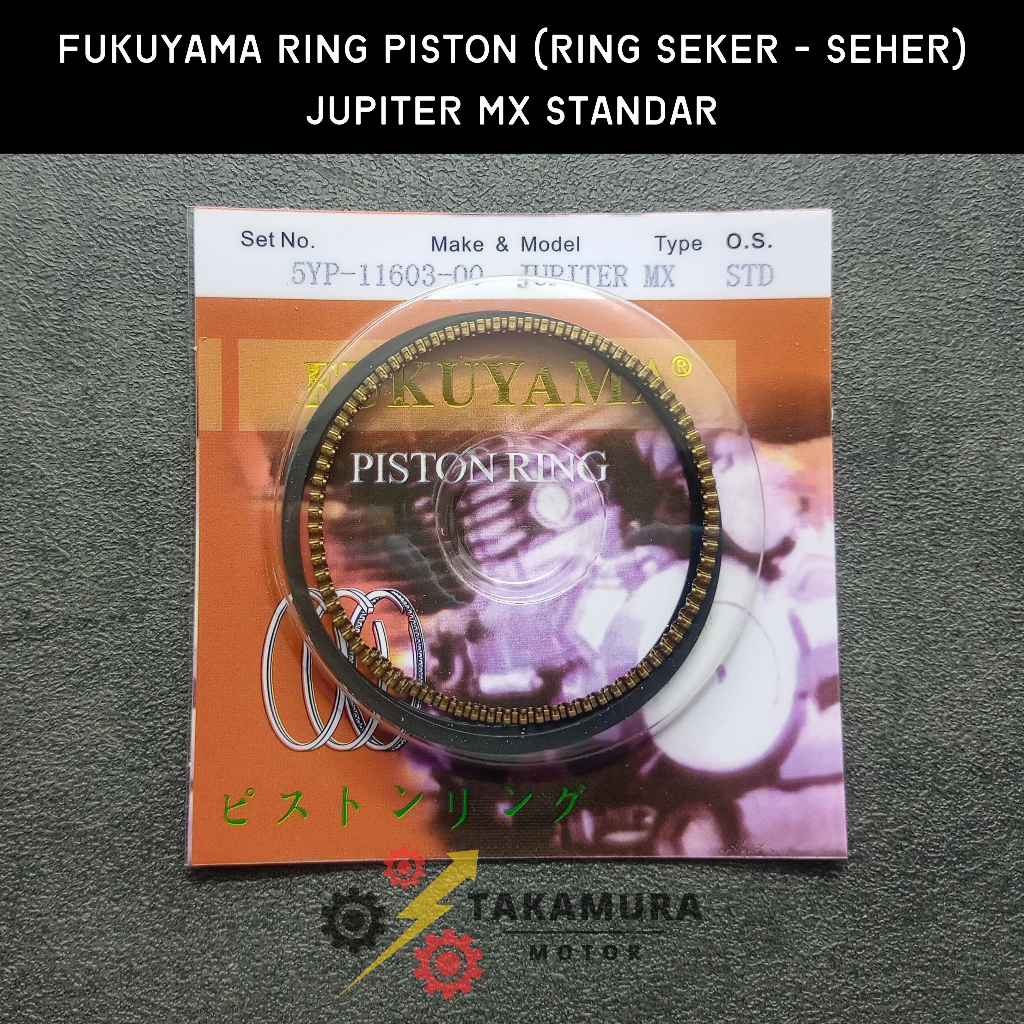 Jual Fukuyama Ring Piston (Ring Seker - Seher) Jupiter MX Standar | Shopee Indonesia