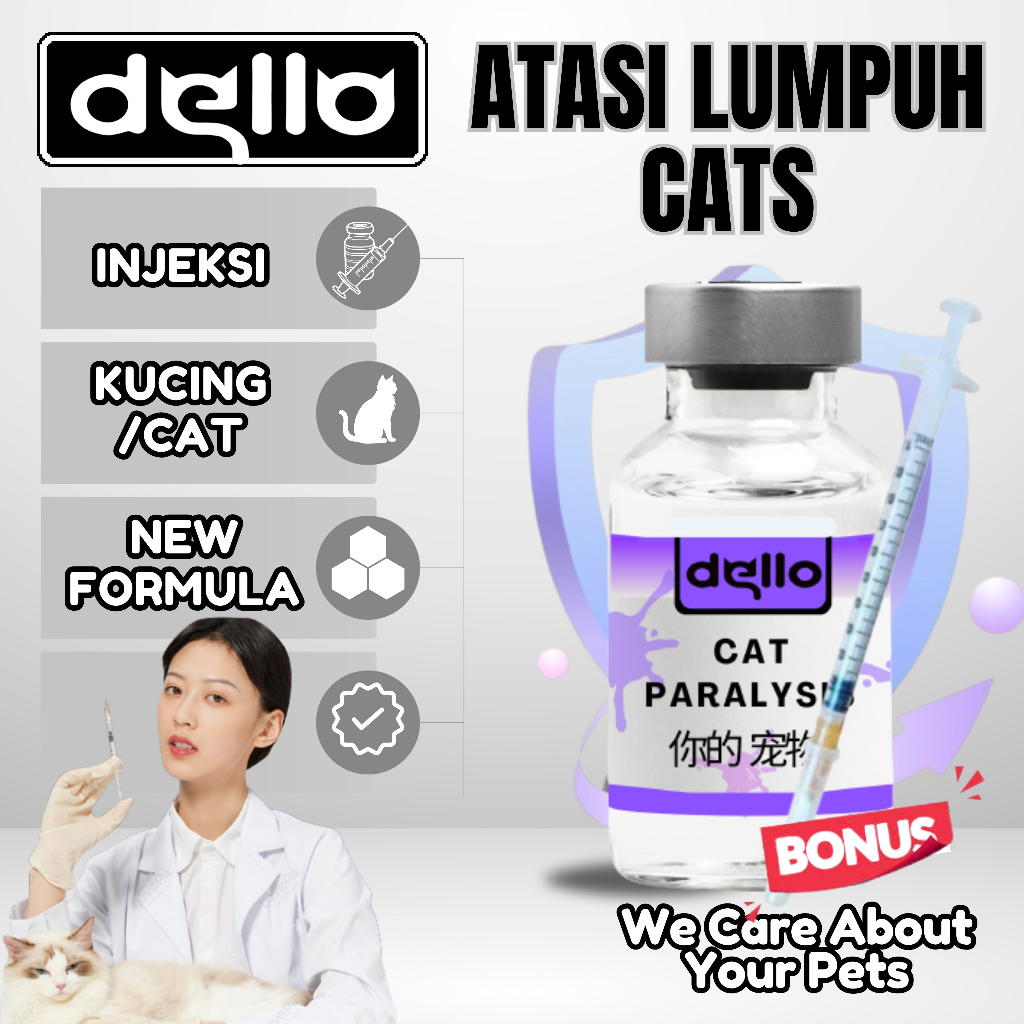 Jual OBAT LUMPUH KUCING ANJING / OBAT KEJANG DEHIDRASI TETANUS / MEYER ...