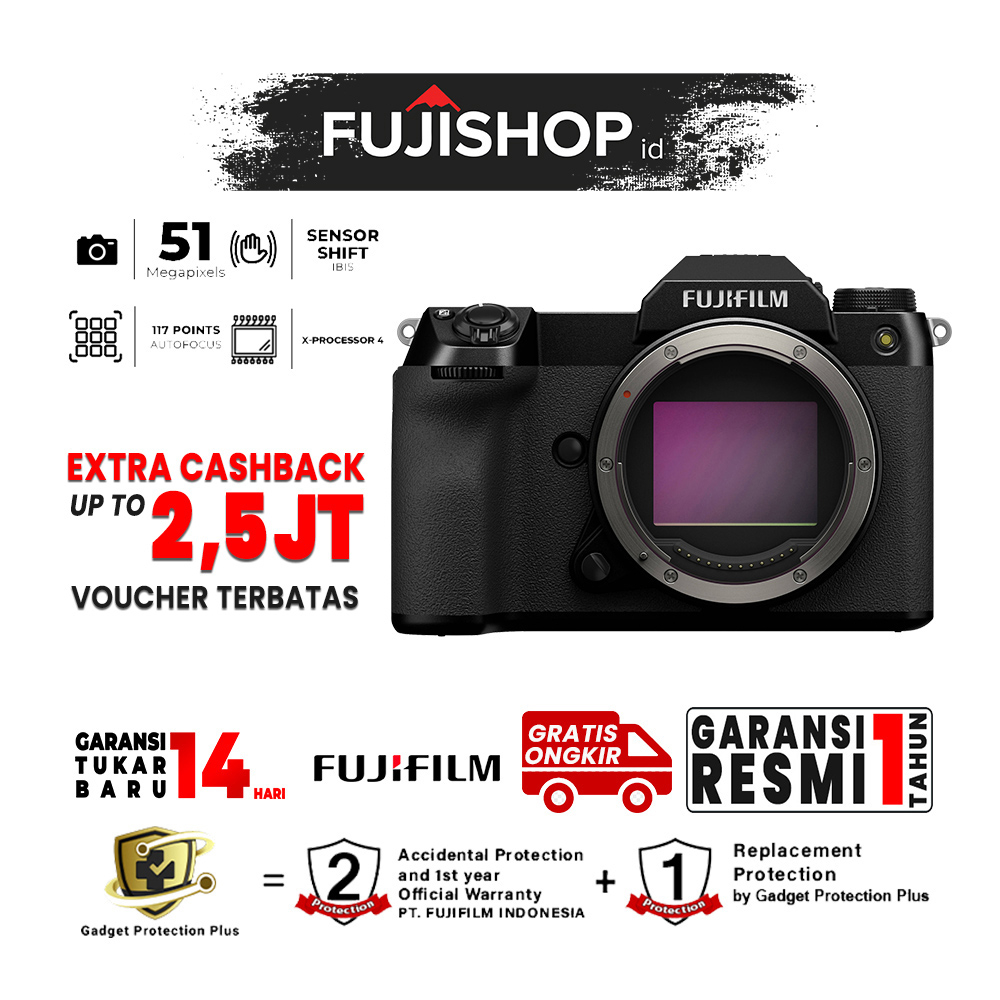 Jual Fujifilm GFX 50S II Body GFX50S II Medium Format Camera Garansi Resmi | Shopee Indonesia