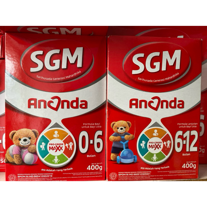 Jual SGM Ananda 0-6/6-12 bulan 400g | Shopee Indonesia