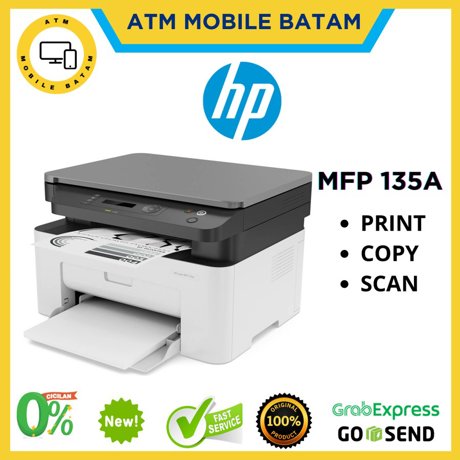 Jual Printer HP Laser MFP 135A Laser Mono (Print,Scan,Copy) ORIGINAL | Shopee Indonesia
