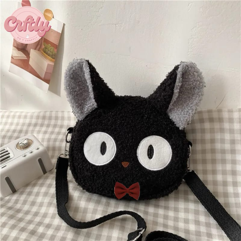 Jual GHIBLI CAT PURSE BAG Jiji the Black Cat - from Kiki’s Delivery ...