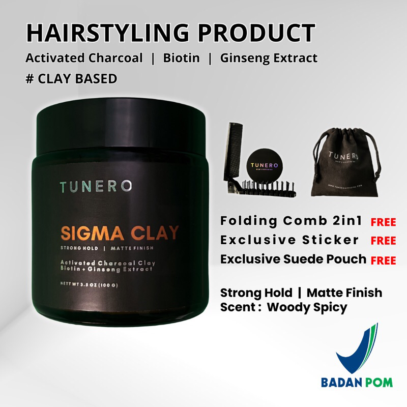 Jual TUNERO SIGMA CLAY 100G - Clay Rambut Sehat Khusus Tata Rambut Pria ...