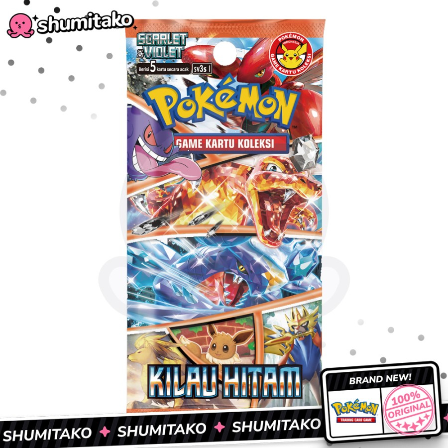 Jual Pokemon TCG Indonesia SV3s Kilau Hitam Booster Pack | Shopee Indonesia