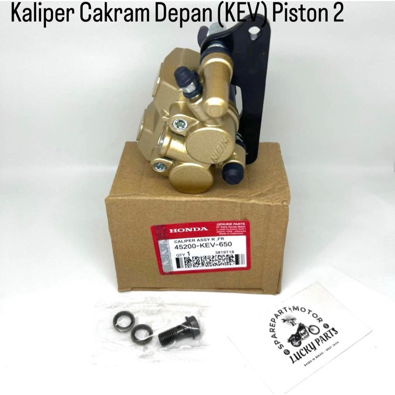 Jual kaliper +KAMPAS+BAUT pala babi cakram depan (KEV) untuk motor supra x,supra x 125,supra fit ...