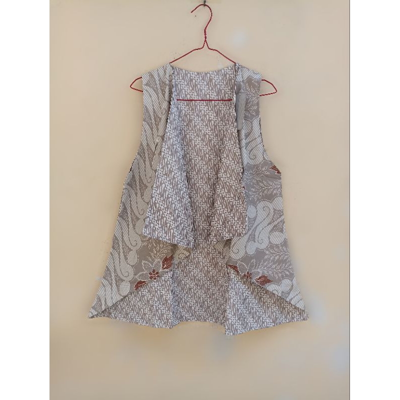 Jual OUTER/VEST BOLAK BALIK 2 MOTIF/BATIK WANITA | Shopee Indonesia