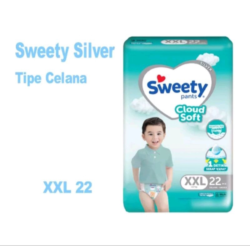 Jual sweety silver popok bayi silver nbs40/s32/M28/L26/Xl24/XXl22 ...