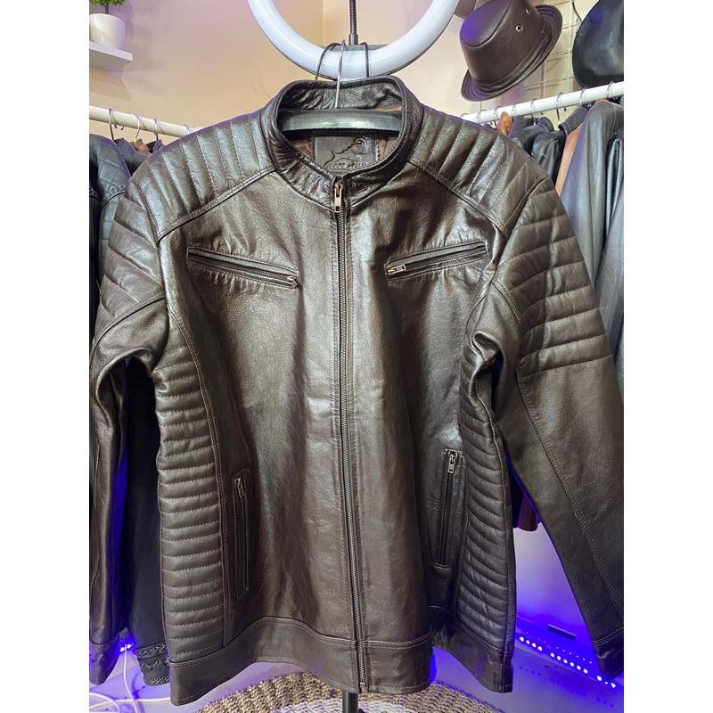 Jual JAKET KULIT ASLI PRIA MODEL TARAJO KHAS GARUT | Shopee Indonesia