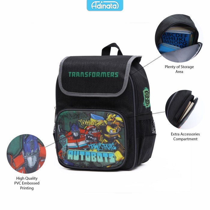Jual Transformers Prime Backpack S Flip - Adinata / Tas Ransel Anak ...